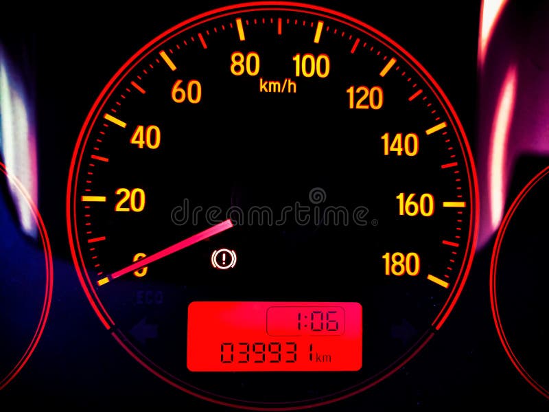 Speedometer car and time stock photo. Image of light - 154187506