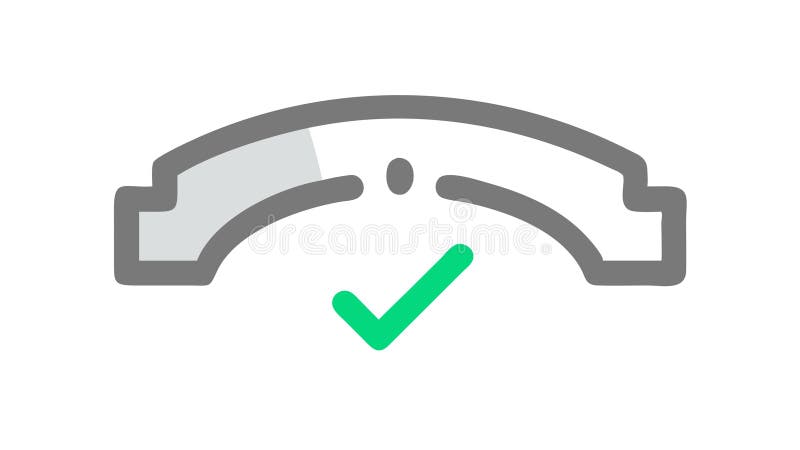 Speedometer with Checkmark Icon, Vehicle Speed Status Graphic, Vector ...