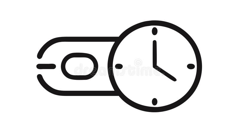Speedometer Clock Icon, Fast Pace Timeliness, Vector Design Generative ...