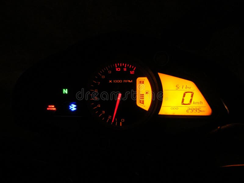 Speedometer in Dark stock photo. Image of fuel, speedometer - 41634700