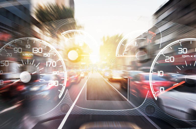 Speedometer stock image. Image of odometer, driving - 110845557