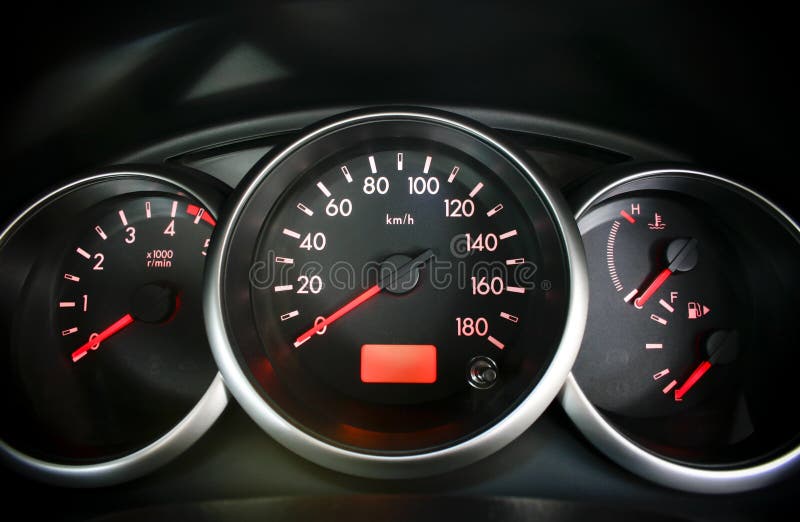 Speedometer - 110 MPH stock photo. Image of miles, accelerate - 8793502