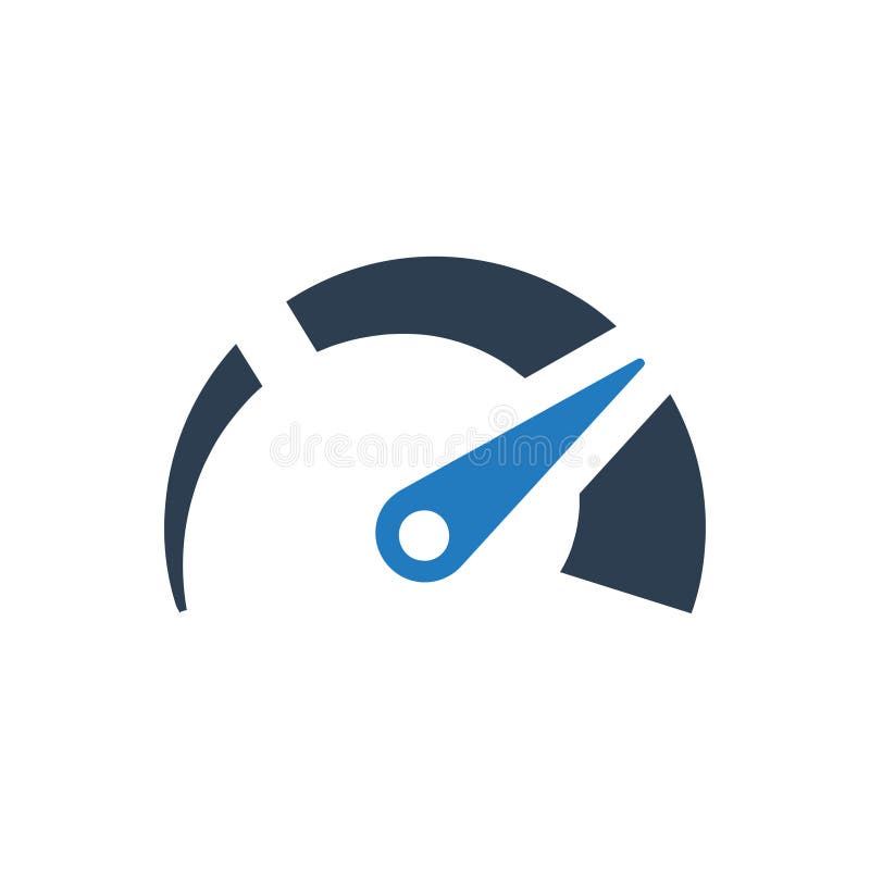 Speedometer / Dashboard Icon Stock Illustration - Illustration of ...