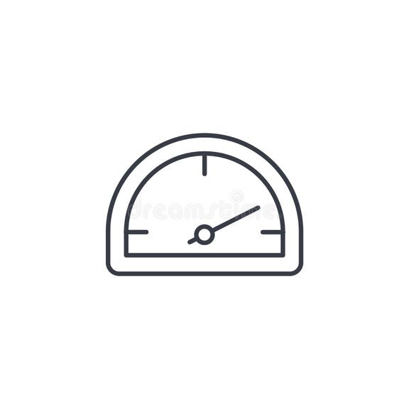 Speedometer Linear Symbol Stock Illustrations – 4,458 Speedometer ...