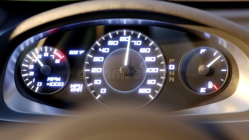 Speedometer Fast Car Automobile Speed Dashboard Accelerate 4k. 3d ...