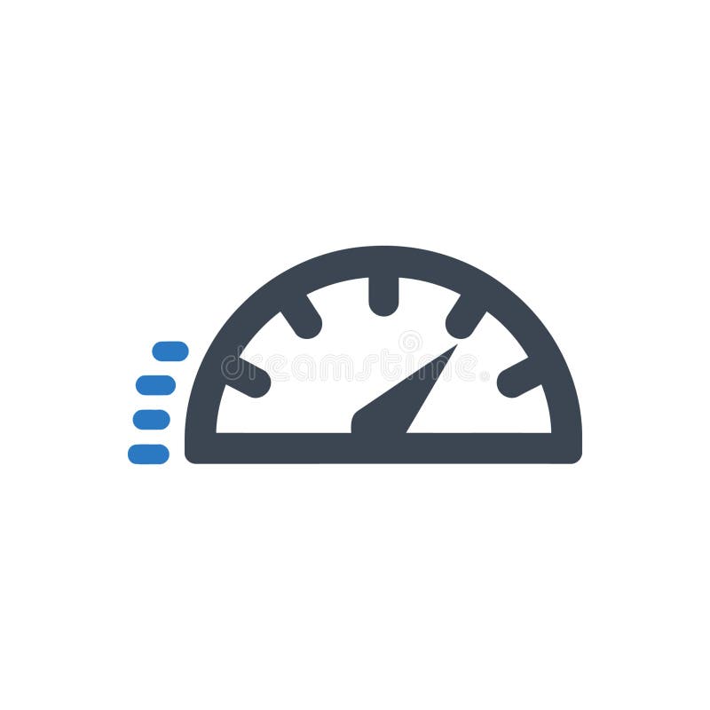 Speedometer Fast Icon stock vector. Illustration of velocity - 361691111