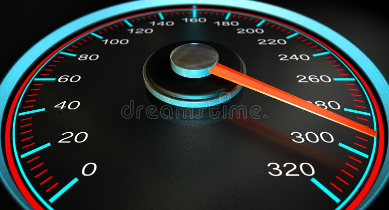 Speedometer Fast Speed stock illustration. Illustration of illustration ...
