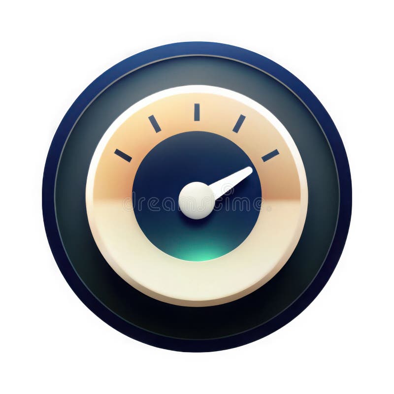 Speedometer Gauge Glossy Isolated on a Transparent Background Stock ...