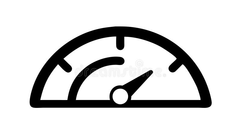 Speedometer Gauge Icon for Performance and Metrics, Vector Design Generative AI Stock Vector ...