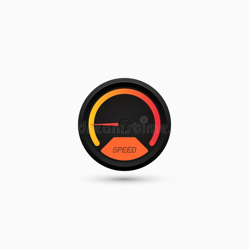 Speedometer Gauge Icon. Vector Illustration Stock Vector - Illustration ...