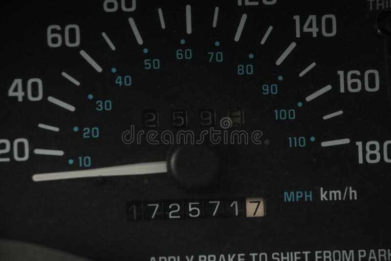 Speedometer Gauge Needle Handle Dashboard Numbers Mileage Mph Kmph ...