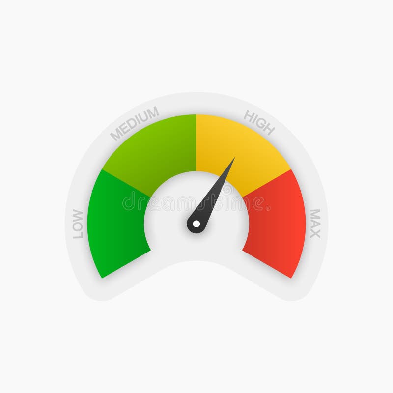 Speedometer Icon. Colorful Info-graphic Stock Illustration ...