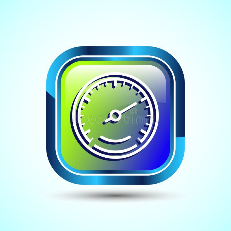 Speedometer Icon Design Illustration, Speed Indicator Sign Symbol ...