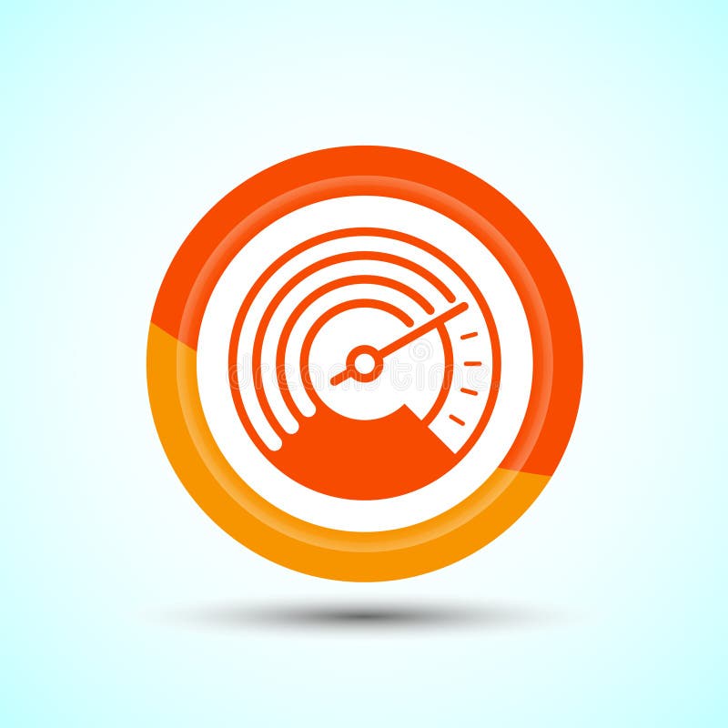 Speedometer Icon Design Illustration, Speed Indicator Sign Symbol ...