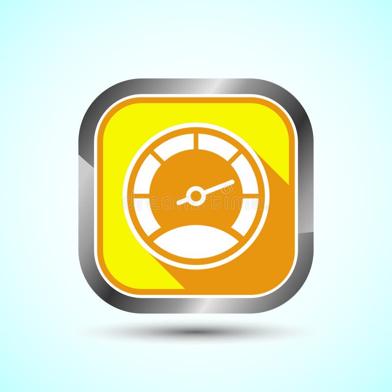 Speedometer Icon Design Illustration, Speed Indicator Sign Symbol ...