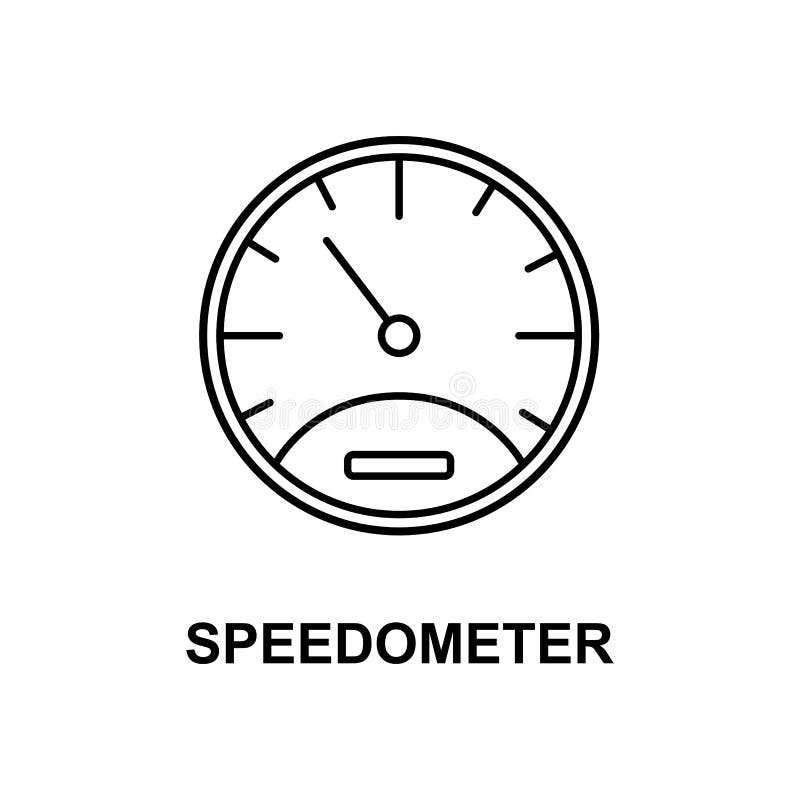 Speedometer Icon. Element of Measuring Instruments Icon with Name for ...