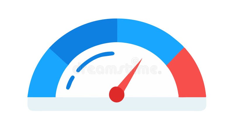 Speedometer Icon, Indicating Performance and Progress, Vector Design ...
