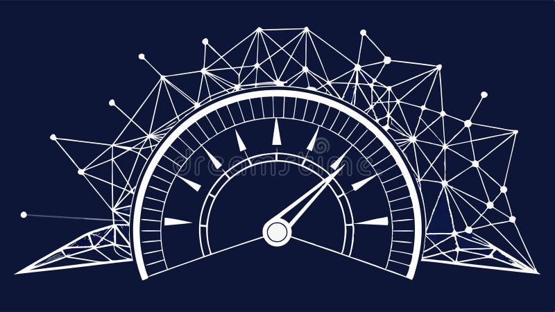 Speedometer Icon from Lines, Triangles and Particle Style Design ...