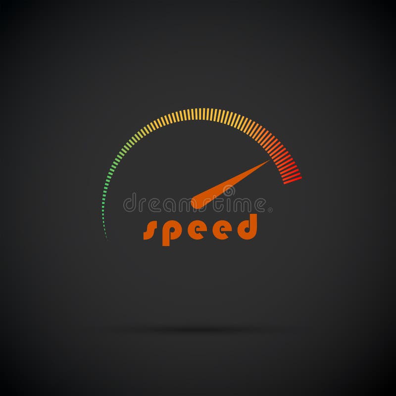 Speedometer Icon. Logo Company. Internet Speed Indicator Stock Vector ...