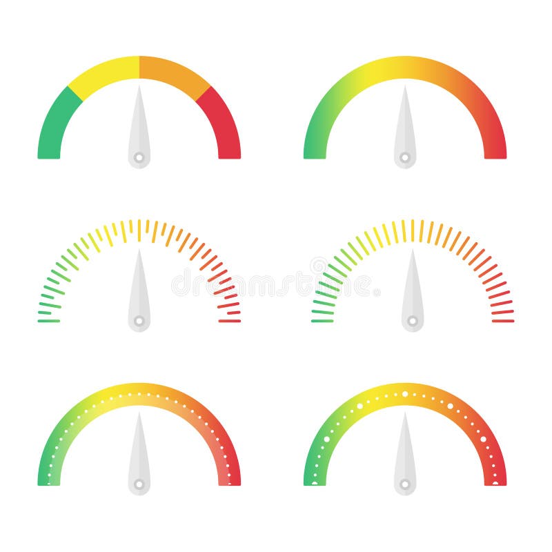 Speedometer icon set stock vector. Illustration of download - 75675607