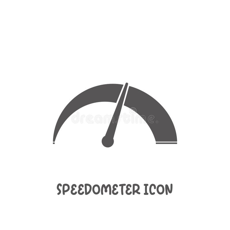 Speedometer Icon Simple Flat Style Vector Illustration Stock Vector ...