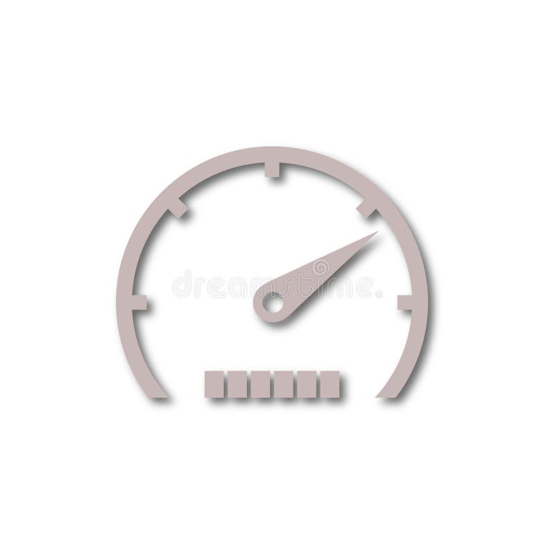 Simple Speedometer Icon, Color Set Stock Vector - Illustration of fuel ...