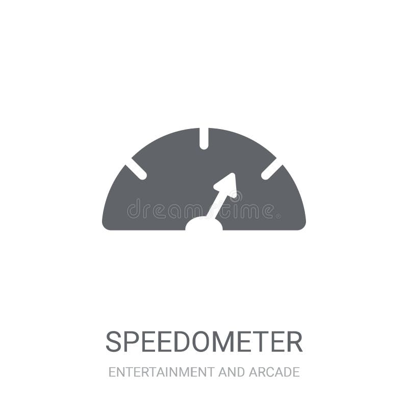 Speedometer Icon. Trendy Speedometer Logo Concept on White Background ...