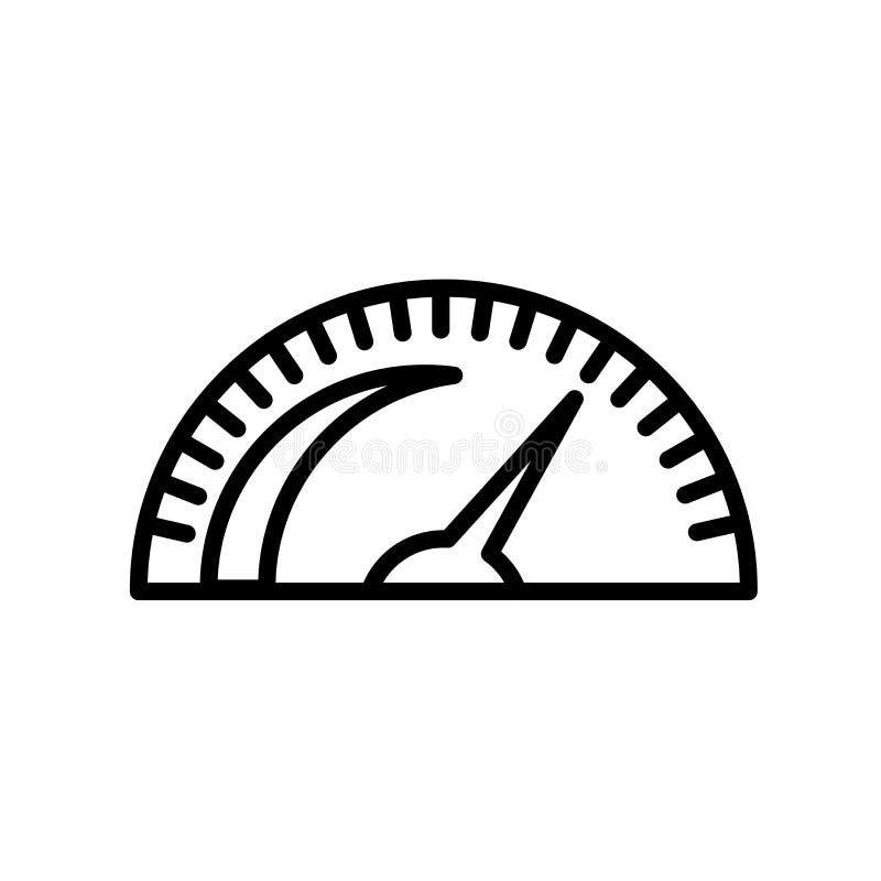 Speedometer Icon Vector Isolated on White Background, Speedometer Sign ...