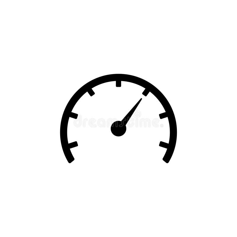 Speedometer icon vector stock vector. Illustration of limit - 290311287