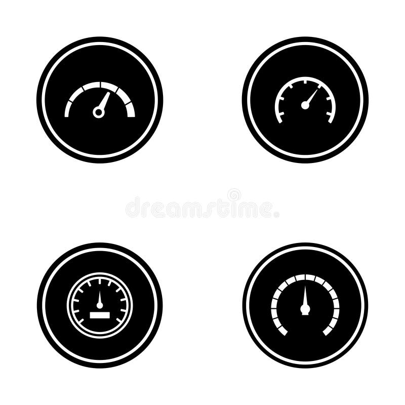 Speedometer Icon Vector Template Stock Vector - Illustration of ...