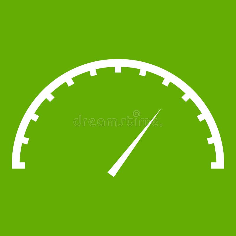 Speedometer icon green stock vector. Illustration of green - 101896349