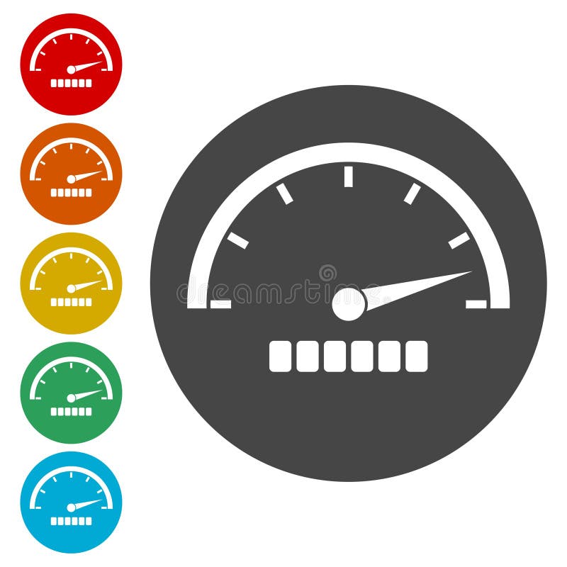 Speedometer icons set stock vector. Illustration of element - 133397520