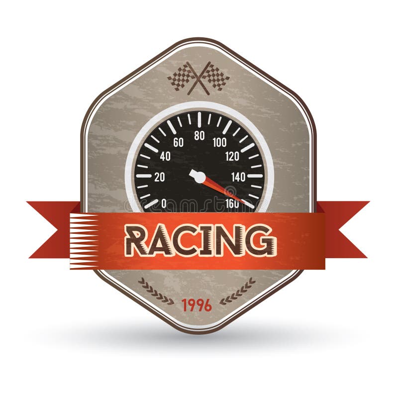 Speedometer Label. Vector Illustration Decorative Design Stock Vector ...