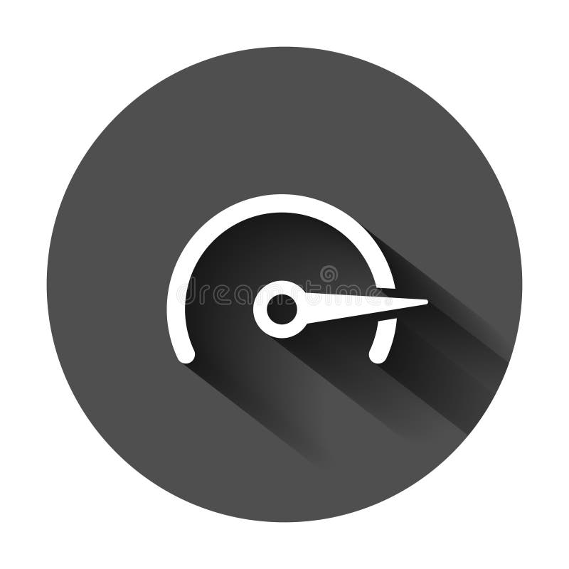 Speedometer Level Sign Icon in Transparent Style. Accelerate Vector ...