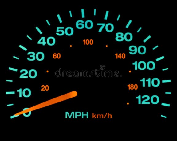 Speedometer lights stock photo. Image of glow, dash, auto - 2266248