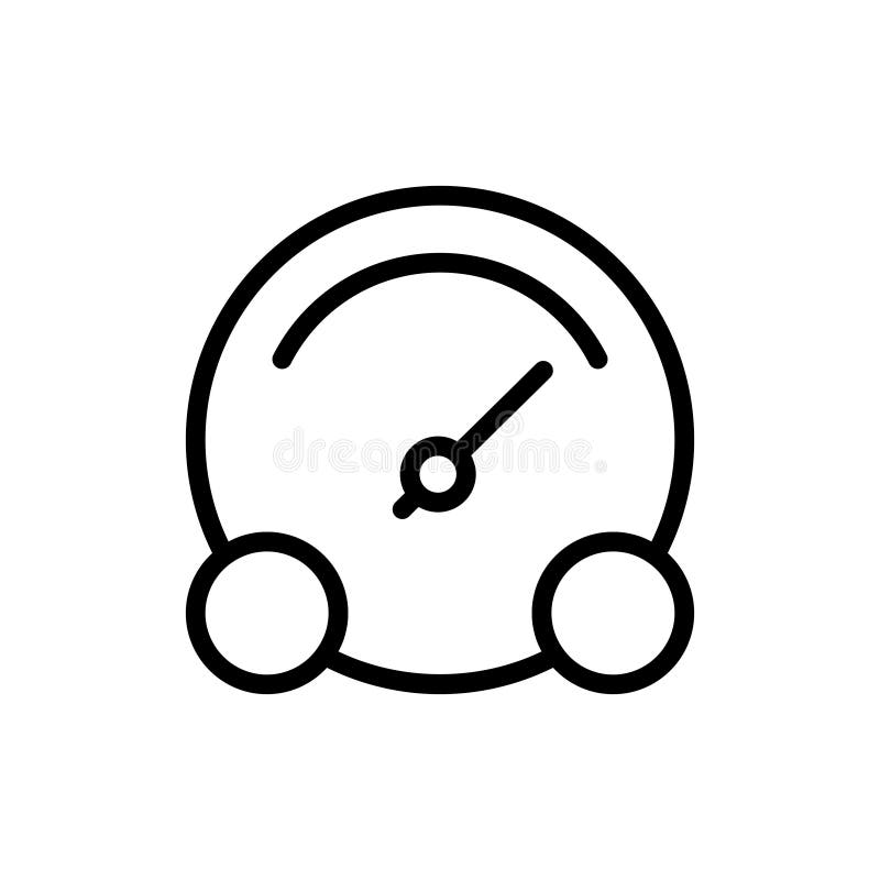 Speedometer line icon stock vector. Illustration of equipment - 102673106