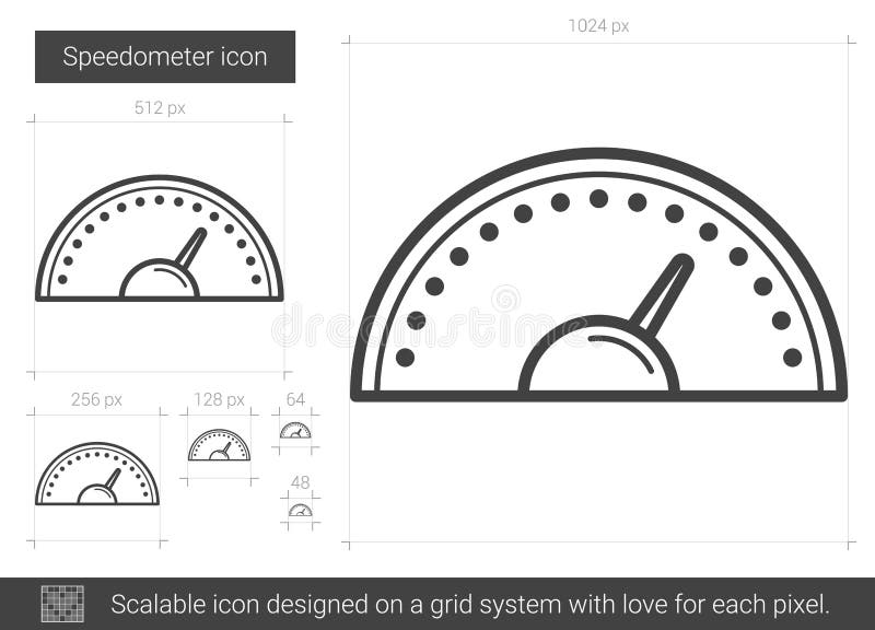 Speedometer Line Drawing Stock Illustrations – 414 Speedometer Line ...