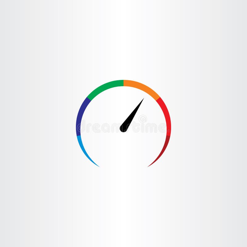 Speedometer Logo Icon Vector Element Stock Vector - Illustration of ...