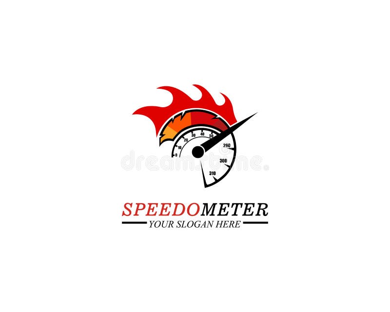 Speedometer Logo Template Vector Illustration Stock Illustration ...