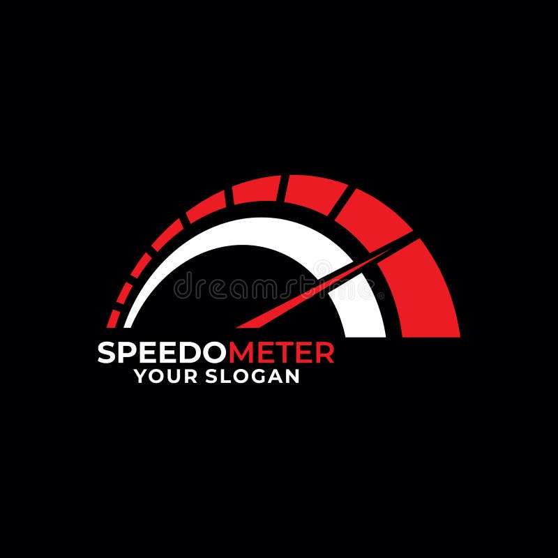 Speedometer Logo Vector Design Template Stock Vector - Illustration of ...