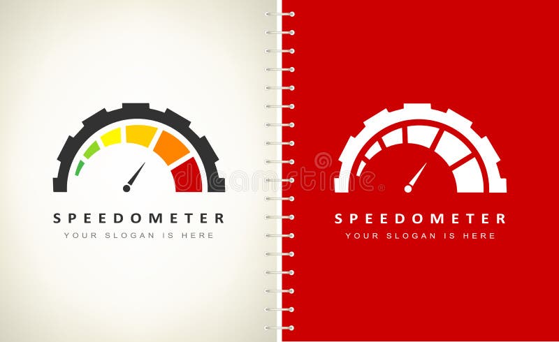 Speedometer Logo Vector. Design Vector Stock Vector - Illustration of ...