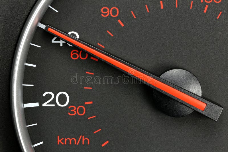 Speedometer at 40 MPH stock image. Image of motorist - 83383859