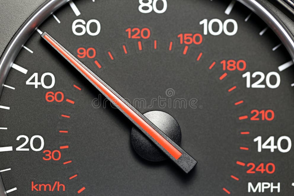 Speedometer at 50 MPH stock image. Image of monitoring - 98156755