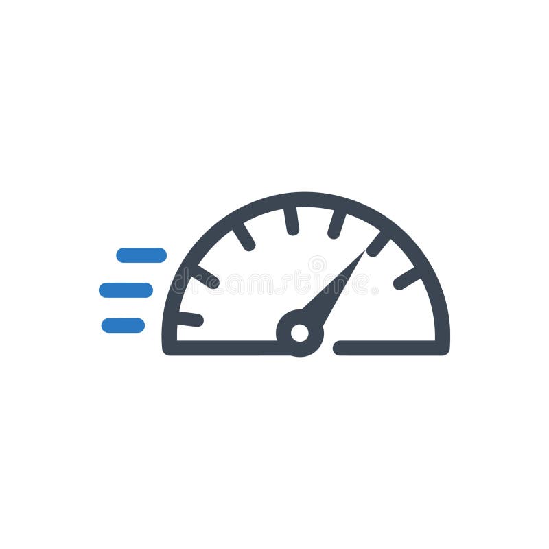 Speedometer Normal Icon stock vector. Illustration of speed - 361691120