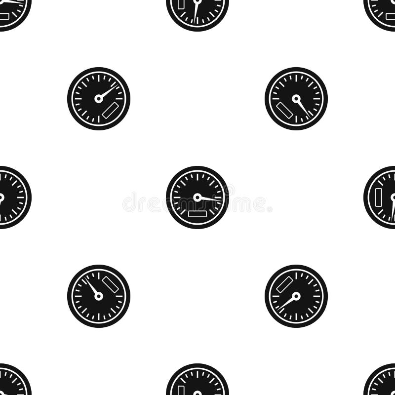 Speedometer Pattern Seamless Black Stock Vector - Illustration of ...