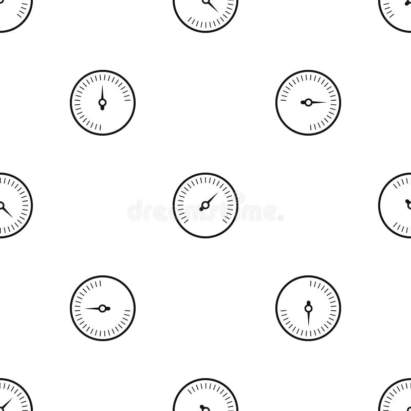 Speedometer Pattern Seamless Black Stock Vector - Illustration of ...