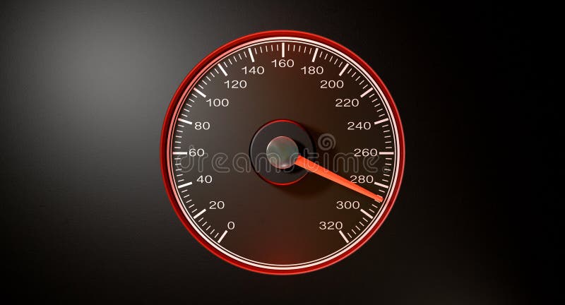 Speedometer Fast Speed stock illustration. Illustration of backlit ...