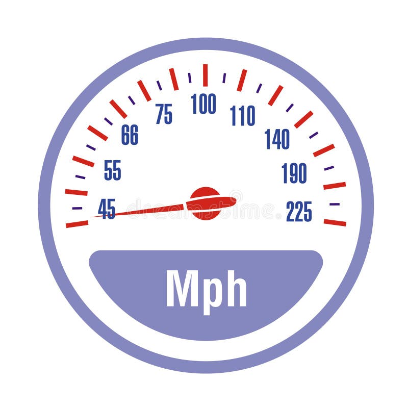 Speedometer Scale Vector Illustration. Stock Illustration ...