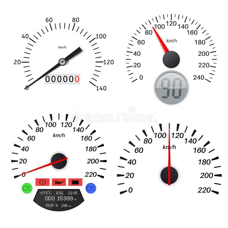 Speedometer stock vector. Illustration of speed, stick - 24310689