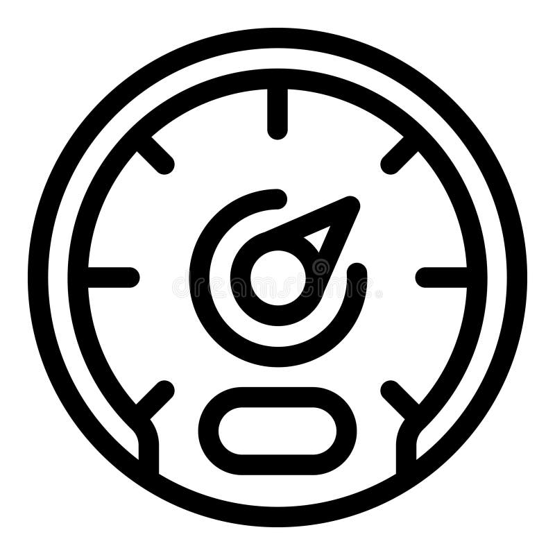 Speedometer Showing Increasing Speed Icon Illustration Stock ...